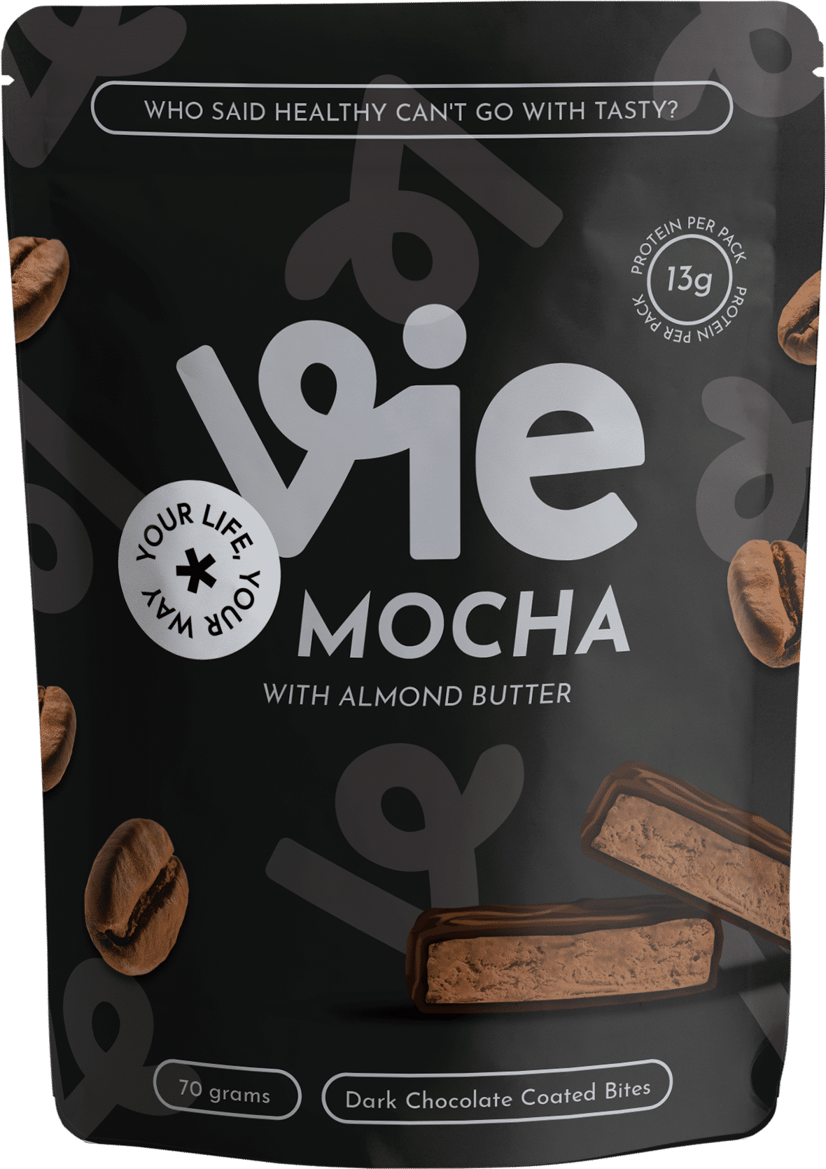 Mocha – Chocolate Coated Bites – Vie Snacks